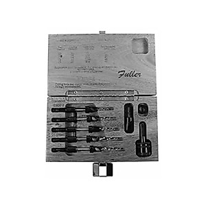 W.L. Fuller 10390006 No. 6 Countersink / Taper Drill Bit Set for #5 to #9 Screws