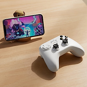 BEITONG i1 MFi Game Controller For iPad iPhone IOS Gaming Controller 1000 mAh Battery Bluetooth Wireless Gamepad For Apple TV Arcade iPod Mobile Cloud Gaming (White New)