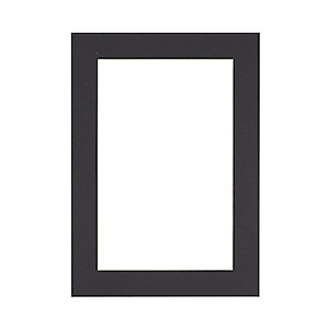 14x18 Mat Bevel Cut for 12x16 Photos - Acid Free Black Precut Matboard - for Pictures, Photos, Framing - 4-ply Thickness