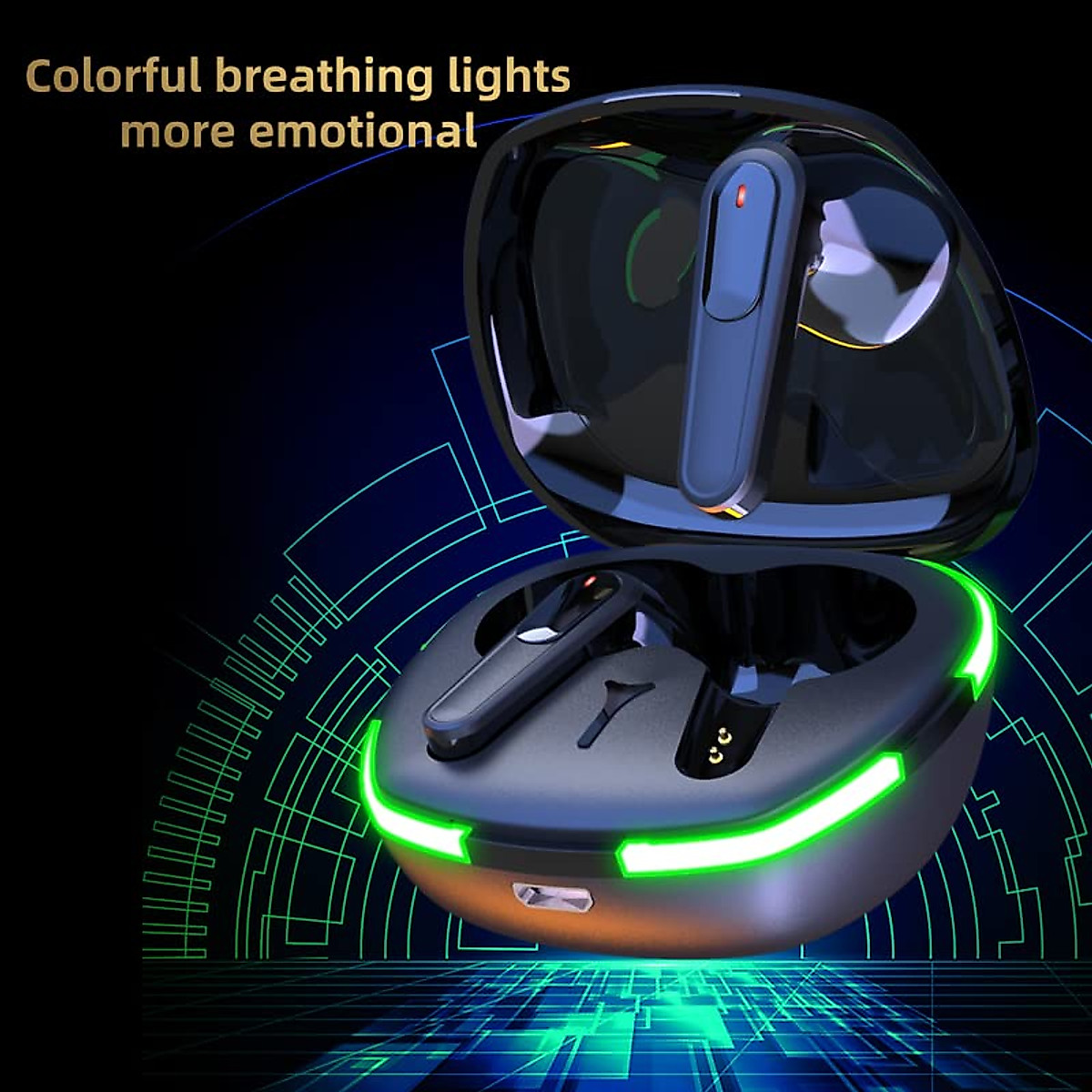 Wireless Earbuds Bluetooth Headphones with Wireless Charging Case IPX4 Waterproof Stereo Earphones in-Ear for SPOR