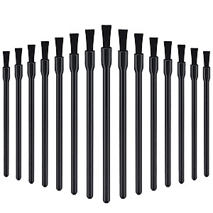 100 Pcs Disposable Lip Brushes Lip Wand Disposable Nail Brushes Makeup Brushes Lip Gloss Brushes Disposable Black Multifunctional Brushes Gift for Making Up Painting and Cookie Tool for Women Girls