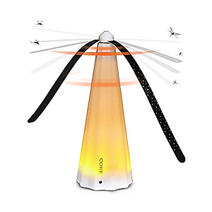 COBY Fly Repellent Fan, Outdoor & Indoor Fly Fan, Eco-Friendly Portable Fly Catcher with Soft-Touch Blades