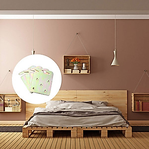 TEHAUX 4pcs Bed Accessories Wood Bed Rail Bracket Bed Rail Hooks Plates Beds Frame