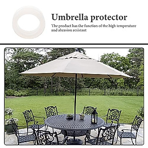 Happyyami 2Pcs Patio Table Umbrella Hole Ring Silicon Rubber Umbrella Table Hole Ring Outdoor Silicone Umbrella Hole Rings Umbrella Hole Rings Umbrella Hole Ring