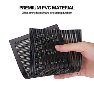 MoKo 120 x 240mm Dust Filter for Computer Cooler Fan, [2 Pack] Magnetic Frame PC Fan Dust Mesh PC Cooler Filter Dustproof PVC Cover Computer Fan Grills - Black