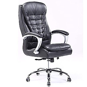 RILOOP Chair Office Chair Chair Ergonomic, Computer Chair Adjustable Seat Height with Back Support and Arms, Desk Chair Comfy, Study Chair for Home, Office and Executive
