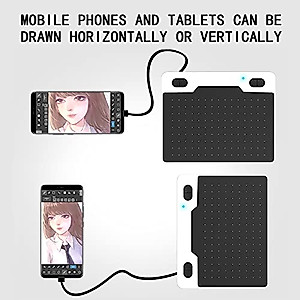 PUFAN Graphics Drawing Tablet, 8.3 X 7 Inch Ultrathin Graphic Tablet, with 8192 Levels Pressure Sensitive Pen, Compatible Mac, Windows and Android, for Drawing, Design, Art Creation Sketch