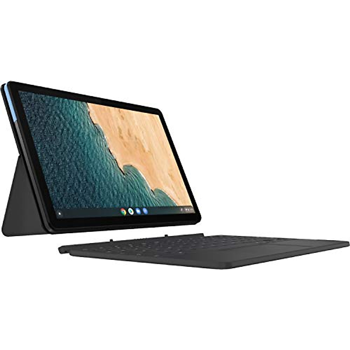 Lenovo Chromebook Duet 2 in 1 Tablet I 10 1" FHD (1920 x 1200) IPS Touchscreen I MediaTek Helio 8-Core P60T I 4GB RAM 128GB eMMC I ARM G72 MP3 Chrome OS + USB-C Adapter