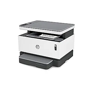HP Neverstop Laser MFP 1202w Wireless Monochrome All-in-One Printer with cartridge-free toner tank, comes with up to 5,000 pages of toner in the box (5HG92A)