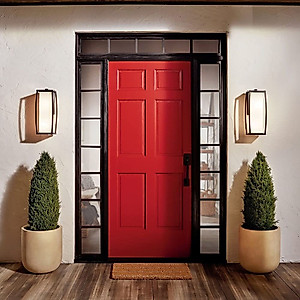 Kichler Bowen 18" 2 Light Outdoor Wall Light with Satin Etched Cased Opal Glass in Architectural Bronze