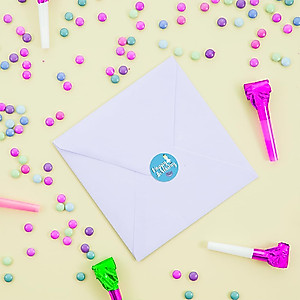 Andaz Press Birthday Chocolate Drop Labels Trio, Fits Kisses Party Favors, Alice in Wonderland - Alice, Cheshire Cat, Happy Birthday, 216-Pack