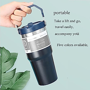 westlion IceFlow Stainless Steel Tumbler with Straw-Vacuum Insulated Water Bottle for Home, Office or Car - Reusable Cup with Straw Leakproof Flip Cold for 12 Hours or Iced for2Days(wq-black 20oz)