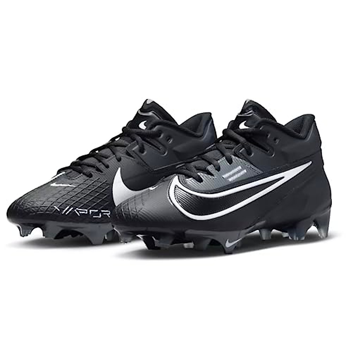 Nike Vapor Edge Elite 360 2 DA5457-010 Black-White-Dark Smoke Grey Men's Football Cleats 14 US