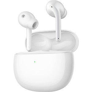 Xiaomi Buds 3, Up to 40dB ANC, 3 ANC Modes, Dual Transparency Modes, Dual-Magnetic Dynamic Driver, Hi-Fi Sound Quality, 32 Hours Battery Life, IP55 Dust and Water Resistance, Wireless Charging, White