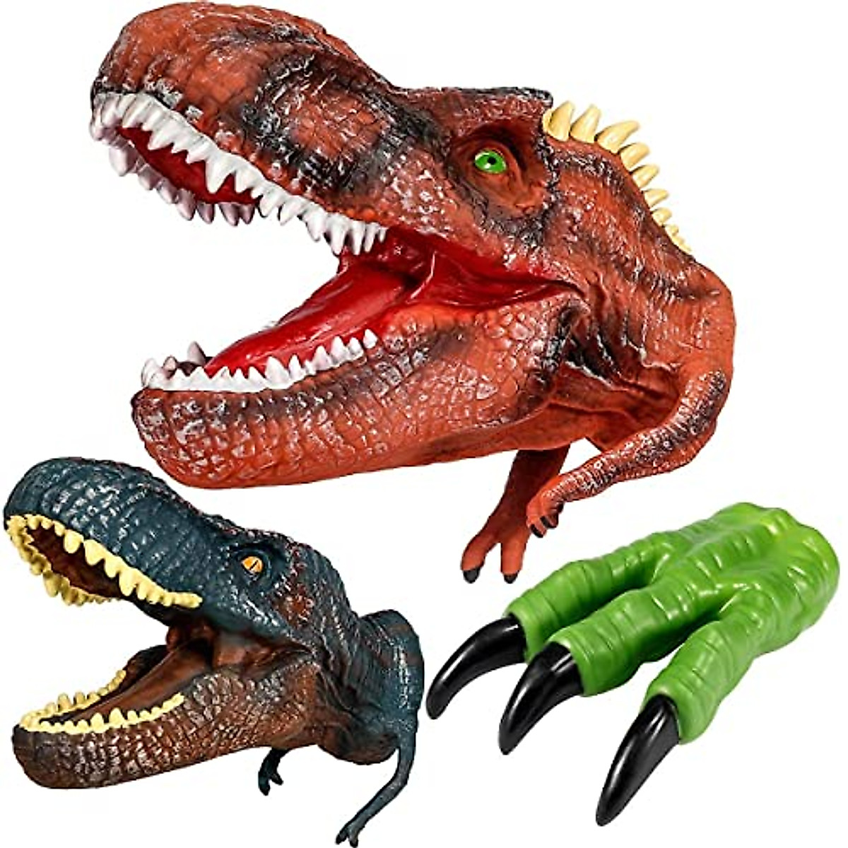 Dinosaur Toys Puppets for Kids, t rex Dinosaur playset Toys Dino Claw for Boys, 6 pcs