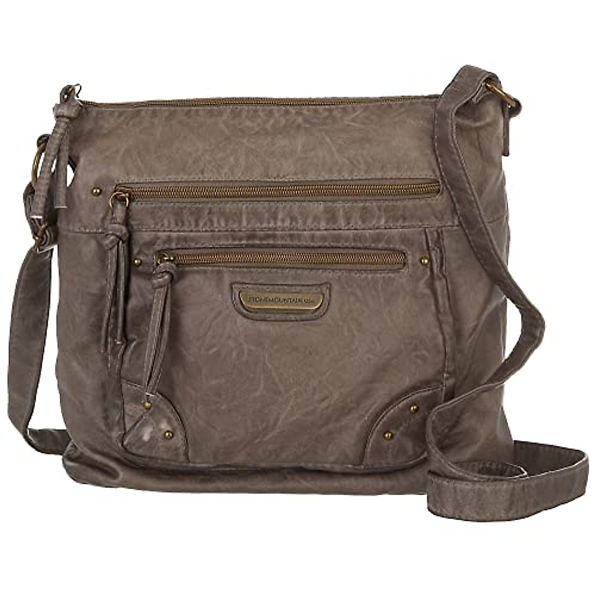 Stone Mountain Smoky Mountain Solid Bucket Handbag One Size Grey