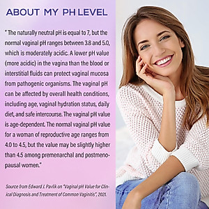 Vaginal pH Test Strips for Women, Convenient Testing Solution for Assessing and Maintaining Optimum Feminine Acidity and Alkalinity Balance, Quick Results & Easy-to-Use Home Monitoring (50pcs)