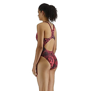 TYR Women's Standard Durafast Lite Maxfit Swimsuit, Diploria Red, 36