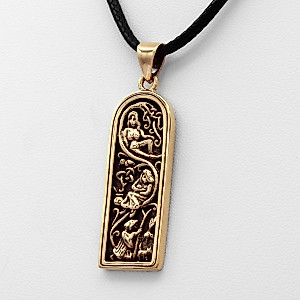 Dryad Design Maiden Mother Crone Jewelry - Bronze Wiccan Pendant Sacred Feminine Goddess Jewelry