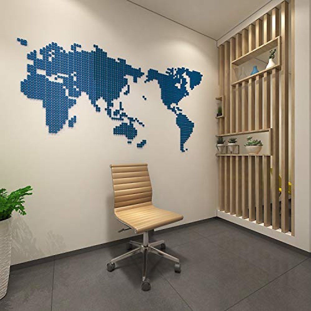 2xhome - Mid Back Height Modern Office Chair, Armless Ribbed PU Leather Seat with Swivel Tilt Adjustable Chrome Base - Executive Conference Room Task Chair (Tan)