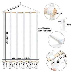 ALinmo Bow Holder for Girls Hair Bows, Bow Hanger for Baby Girl Hair Accessories, Head Band Holder Wall Hanging Decor, Bow Organizer for Baby Girls Room, Nursery, Ornament Gift