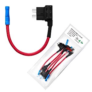 [UL Wire] Chanzon 5pcs 12awg Add-a-Circuit Fuse Tap Adapter ATC/ATO/Standard Fuse Holder for 35A Automotive Car Motorcycle