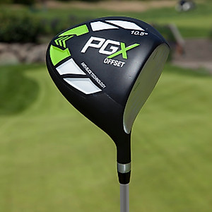 Pinemeadow Golf PGX Offset Driver (Ladies, Right Hand, Graphite, Ladies Flex) Black/Green/White