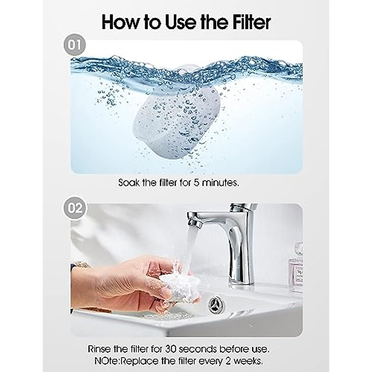 Olelica Cat Water Fountain, 71fl oz/2.1L Ultra Quiet Dog Dispenser, Automatic Pet Fountain for Cats Inside, Dispenser with 1 Replacement Filter Dogs Multiple Pets (Blue)