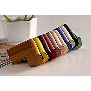 Red Monkey [12Pack] Corner Guards Protector Edge Bumpers Pads for Baby & Kids Pre-Attached 3M Adhesive Taped Easy Peel Off Install & Decorative Sharp Furniture Glass Table Desk (White)