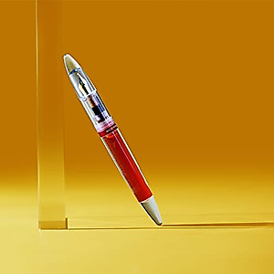 BALDHEADSALLY Moonman MAJOHN M2 Fountain Pen, Clear Transparent Acrylic, Eye Dropper Filling, Large-Capacity Ink Storing, Writing Calligraphy Pen Gift Set (Extra Fine Nib)