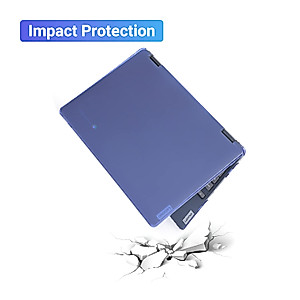 mCover Case Compatible for 2021~2022 11.6" Lenovo IdeaPad Flex 3 (11") 11M836 2 in 1 Chromebook Laptop ONLY (NOT Fitting Any Other Lenovo Models) - Purple