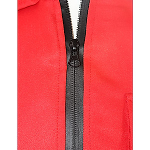 Men Red Jumpsuit Cosplay Costumes Red Suit Adult Outfit Halloween (Jumpsuit Suit, Large)