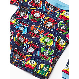 Thomas & Friends boys Toddler Baby 4-piece Long Sleeve Pajama Set, Blue, 12 Months US