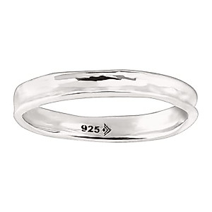 Silpada 'Stellar Stable' Stacking Ring in Hammered Sterling Silver, Size 8, Size 8