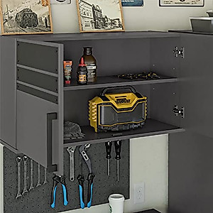 SystemBuild Evolution Shelby 2 Door Garage Wall Cabinet, Graphite