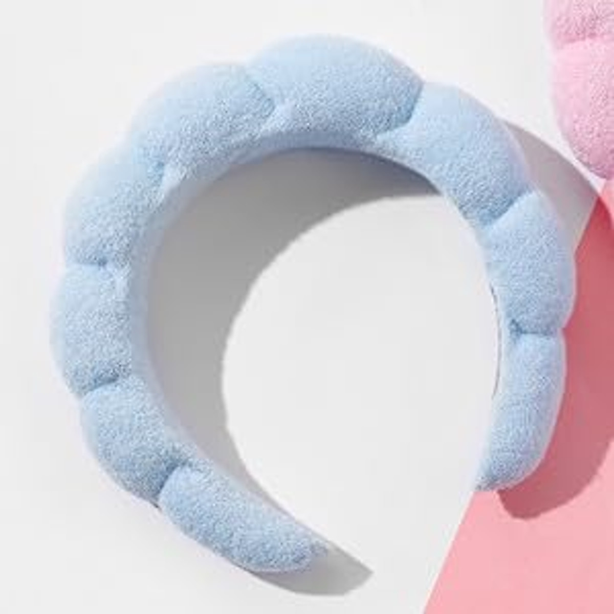 SINGEWOW 6 Pack Spa Sponge Headbands for Washing Face,Skincare Headbands,Makeup Headband, Terry Cloth Headband Bubble Soft Puffy Headband for Women and Girl