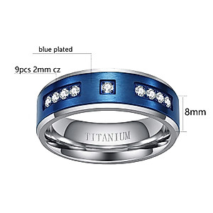 ringheart His Her Ring Couple Rings Matching Ring 1ct AAA CZ Womens Wedding Ring Sets for Him and Her Wedding Bands