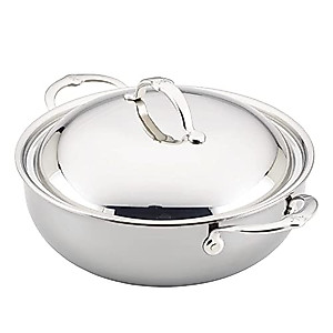 Hestan - NanoBond Collection - Titanium Stainless Steel 5-Quart Dutch Oven - Toxin, PFAS, & Chemical Free Clean Cookware, Induction Cooktop Compatible