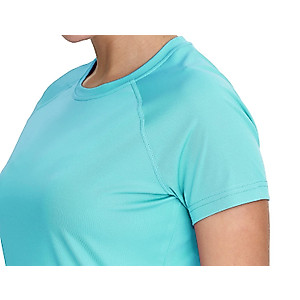 BALEAF Women's UPF 50+ UV Protection Shirts Short Sleeve T-Shirts SPF Sun Shirts Quick Dry Outdoor Performance Tops Blue Size M
