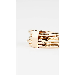 Soko Women's Nyundo Stacking Rings, Gold, 7