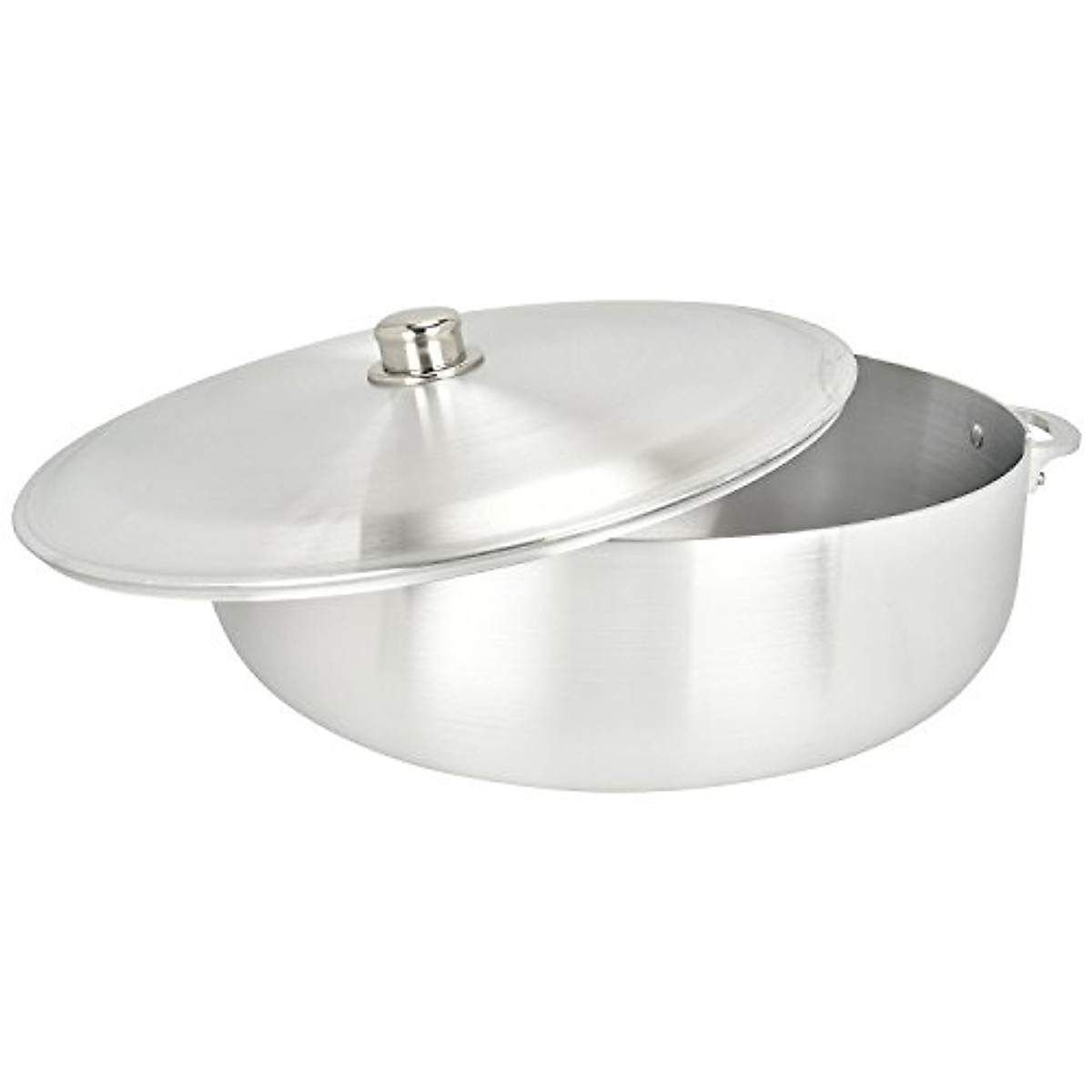ALUMINUM CALDERO STOCK POT by Chef Pro, Durable Aluminum, Superior Cooking Performance for Even Heat Distribution, Perfect For Large/Small Groups, Riveted Handles, Commercial Grade, 28.4 Quart