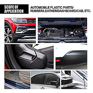 DETTELIN Auto Plastics Parts Refurbishment Agent | 50mL Car Interior Plastics & Leather Restorer, Auto Refurbishment Cleaning Agent Car Cleaner with Sponge