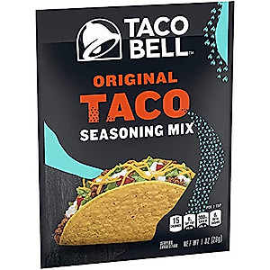 2 Taco Bell Sauces and 2 Taco Bell Taco Seasonings (HOT), 1 Fl Oz (Pack of 1)