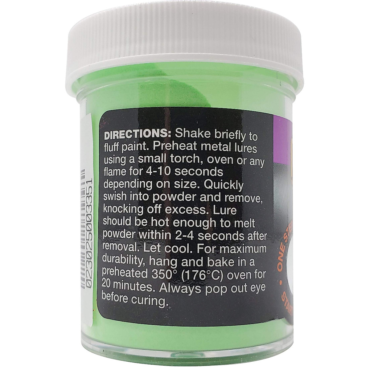 Pro-Tec Jigs and Lures Powder Paint, Jig Head Fishing Paint, Fishing Lure Paint (Glow Bright Green)