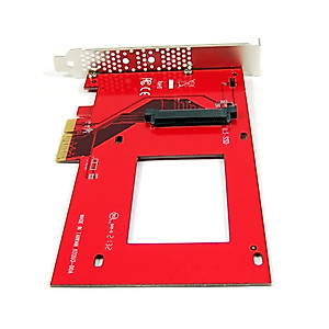 Ableconn PEXU3-132 NVMe 2.5-inch U.3 SSD PCIe 4.0 x4 SFF-TA-1001 Carrier Adapter Card - for 2.5-inch U.3 NVMe SSD - U.3 to PCIe 4.0 - PCIe Adapter for U.3 Drive
