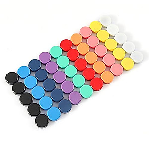 ZDZBLX 40 Pack 10 Colors Refrigerator Magnets Colorful Fridge Magnet, Locker Magnets Cute Decorative Magnets Small Strong Magnets for Whiteboard, Fridge, Map, Kitchen, Office, Classroom (Assorted)