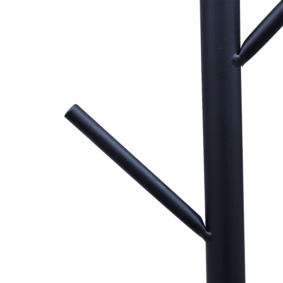 XUANIIIL Modern Metal Coat Rack with 7 Hooks and Cross Base, Free Standing Heavy Duty Hanger Stand, Hall Tree for Entryway, Home Office Clothes Hats Bags Umbrella Purse Organizer (Black)