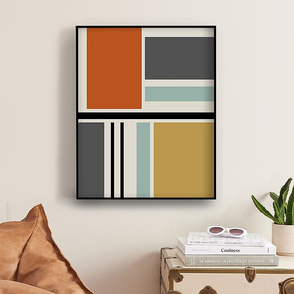 Mid-century modern poster wall art prints decor aesthetic housewarming gift for men oversized artwork (8x10" Print)