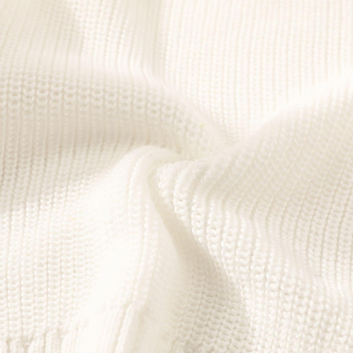 PATPAT Baby Girls Boys Todder Solid Long Sleeve White Sweaters Fall Winter Clothes for Girls Boys 3 Years