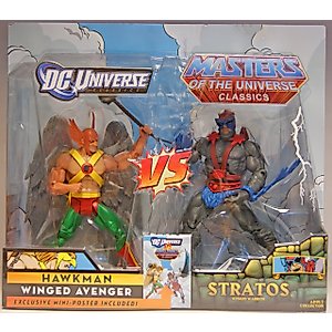 DC Universe Masters of the Universe Classics Exclusive Action Figure 2Pack Hawkman vs. Stratos